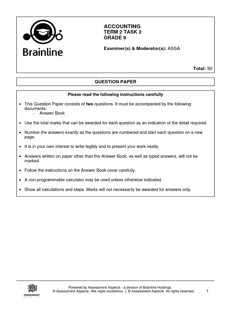9 Acc T2 Task 2 2024 QP Ab Eng | PDF | Receipt | Equity (Finance)