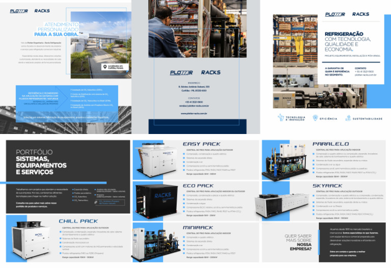 Folder Produtos Plotter Racks - Fornecedor de Sistemas de Refrigeração ...