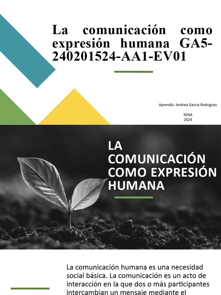 La comunicación como expresión humana GA5-240201524-AA1-EV01 ...