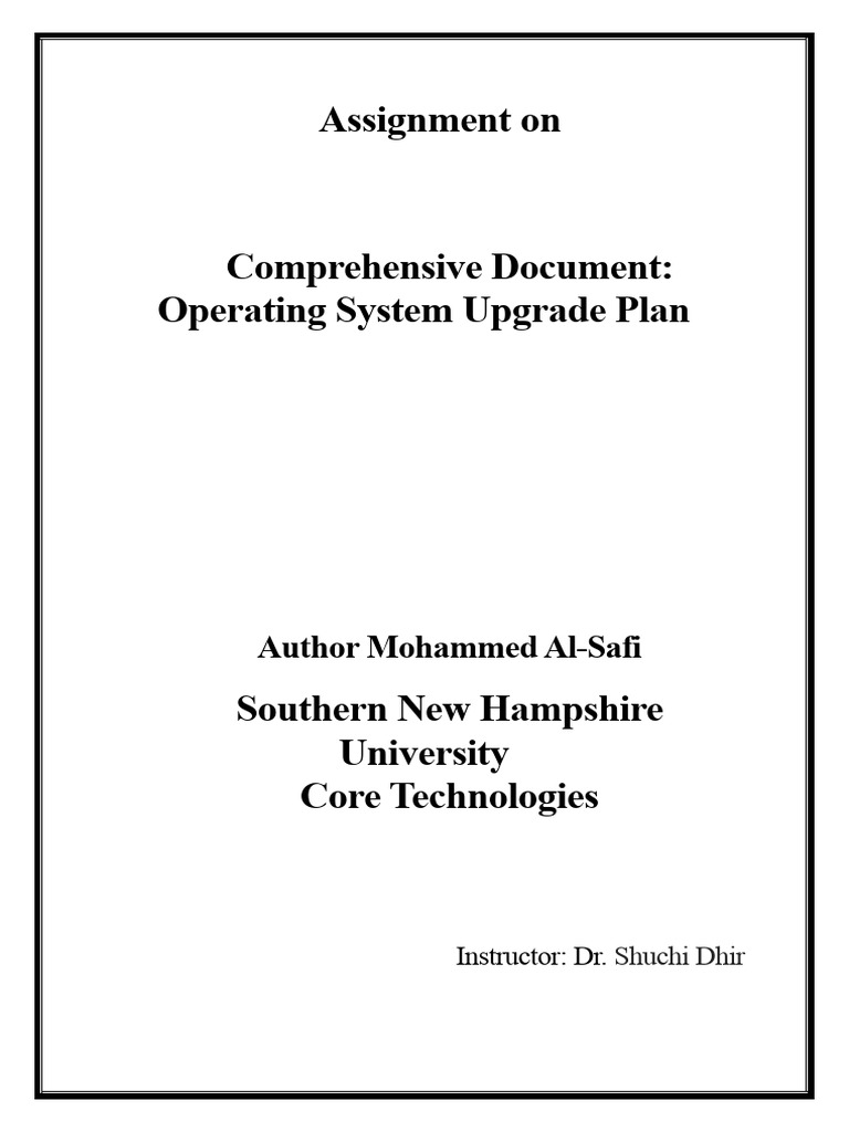 OS Upgrade Plan for Help Desk | PDF | Software Testing | Operating System