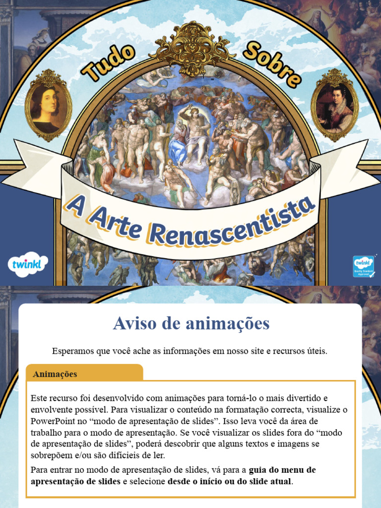 BR A 1716510359 Tudo Sobre A Arte Renascentista Powerpoint - Ver - 1 | PDF | Rafael | Leonardo ...