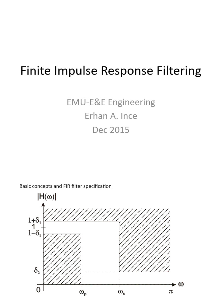 Finite Impulse Response Filtering | PDF | Low Pass Filter | Digital Signal Processing
