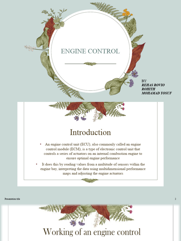 Engine Control Pdf Throttle Internal Combustion Engine