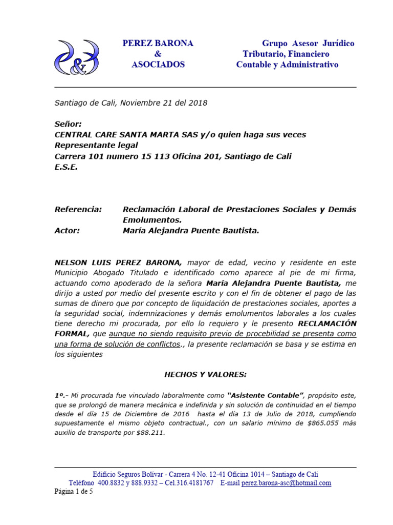 Modelo de Requerimiento laboral | Descargar gratis PDF | Salario | Labor