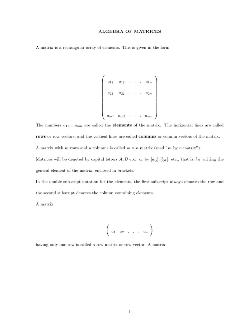 Lecture 4c MTH 204 Algeria MATRIX | PDF | Eigenvalues And Eigenvectors | Matrix (Mathematics)