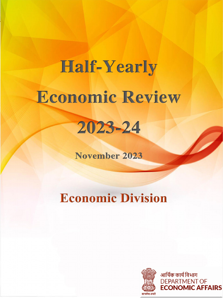 Half-Yearly Economic Review FY24 - November 2023 | PDF | Economic ...