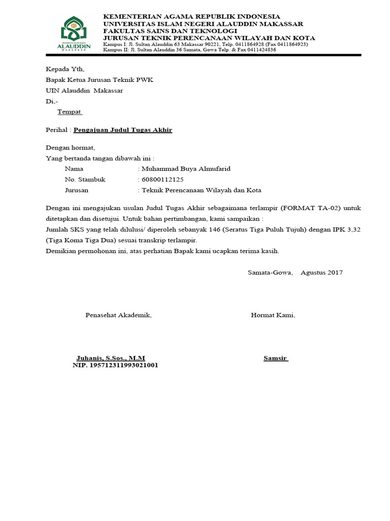 01 Format Pengajuan Judul TA.... | PDF | Seni