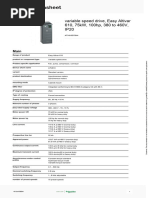 Medium Voltage Drive ATV6000 Specs | PDF | Electric Motor | Relay