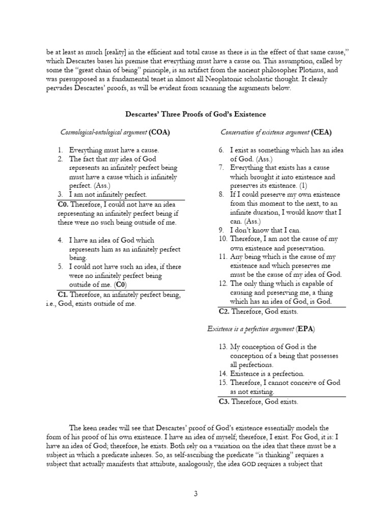 Descartes' Proofs of God's Existence | PDF | Existence Of God | God