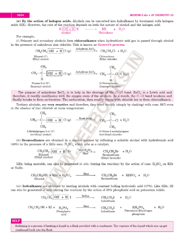 Method of Preparation of Haloalkanes and Haloarenes | PDF