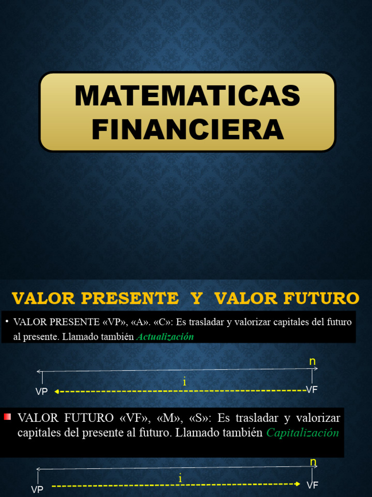 Interes Simple Valor Presente, Futuro, Ecuaciones Equivalentes | PDF ...