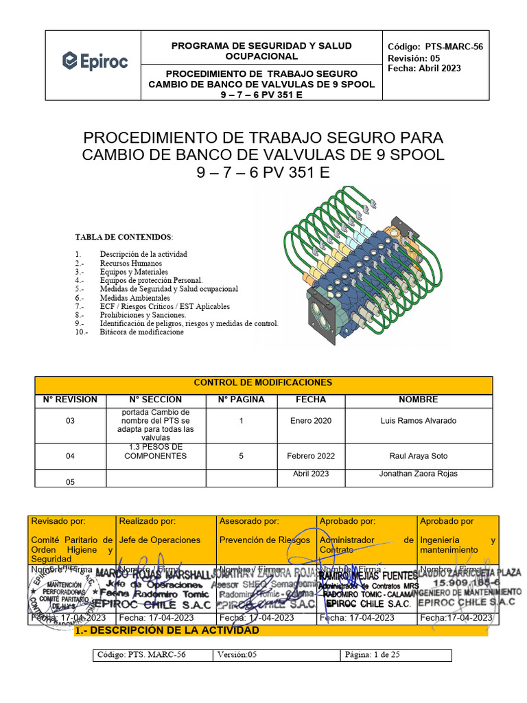 PTS Marc 56 Cambio de Banco de Valvulas de 9 Spool | PDF | Conector ...