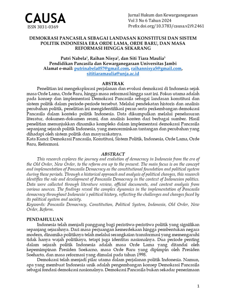 Jurnal Nabela Causa | PDF | Sejarah | Agama & Spiritualitas