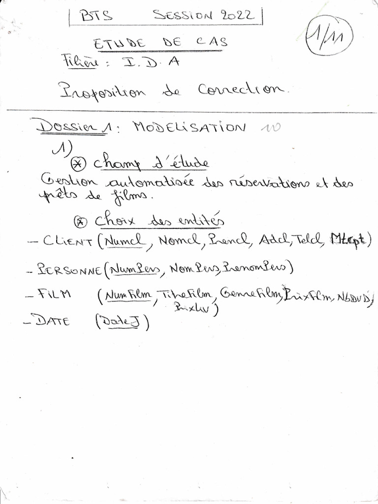 Correction BTS 2022 | PDF