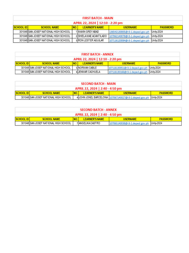 NLC Unity Schedule Account Password | PDF | Computer Access Control | Access Control
