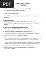 10 Essential Driver Interview Questions and Answers 2024 | PDF ...