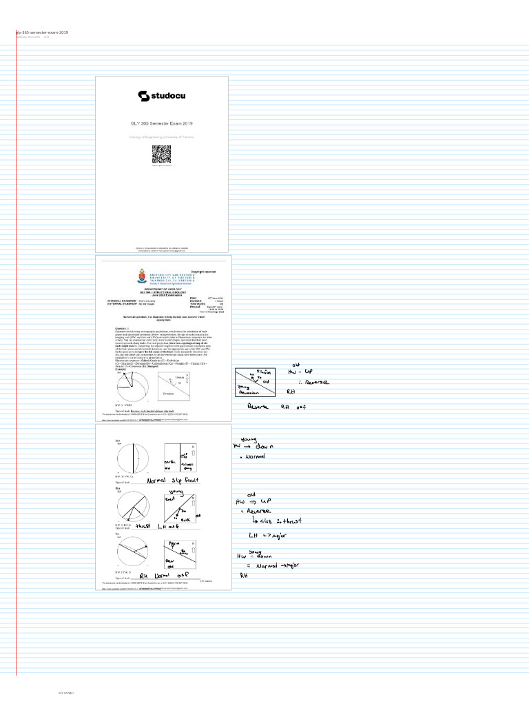 Gly 365 Semester Exam 2019 | PDF