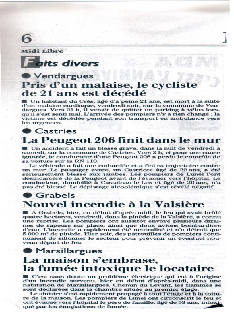 Faits Divers | PDF