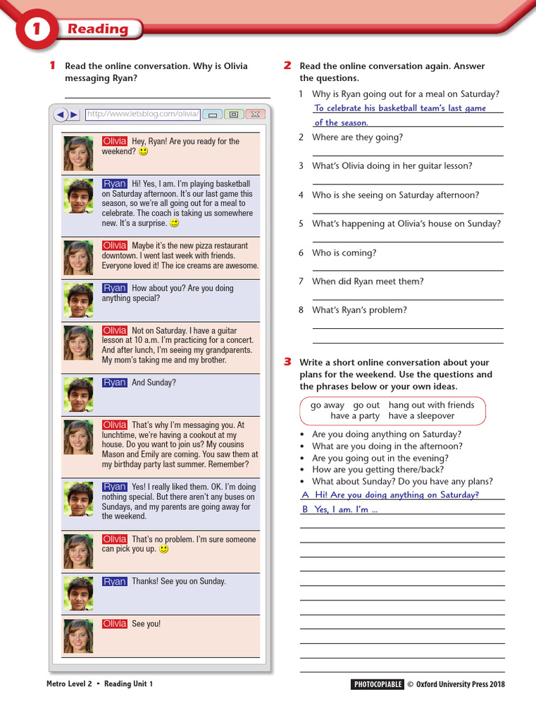 Metro Level 2 Reading Activities | PDF | Black Friday (Shopping)