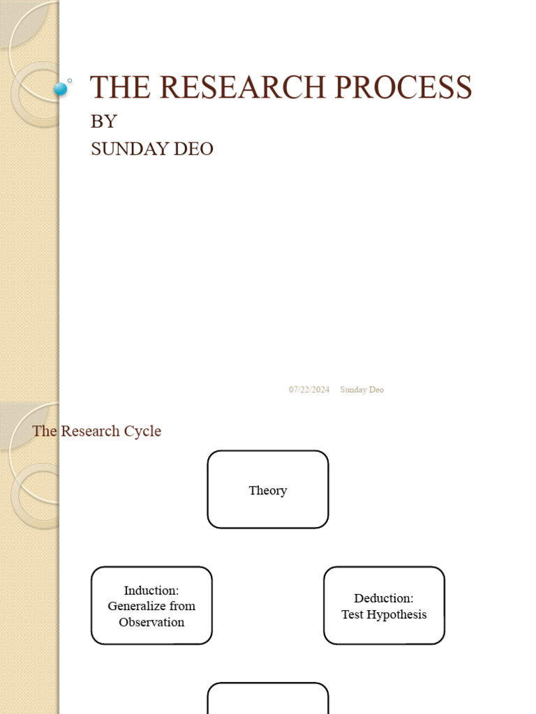 MUSIIMENTA ERIYA AMOOTI Lecture 2 THE RESEARCH PROCESS | PDF