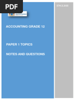 Grade 12 Income Statement & Balance Sheet | PDF