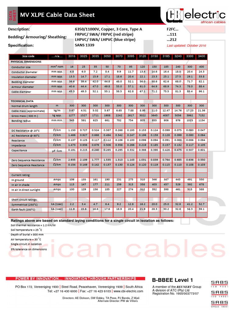 11kv-mv-xlpe-copper-3-core-type-a-pvc | Download Free PDF ...