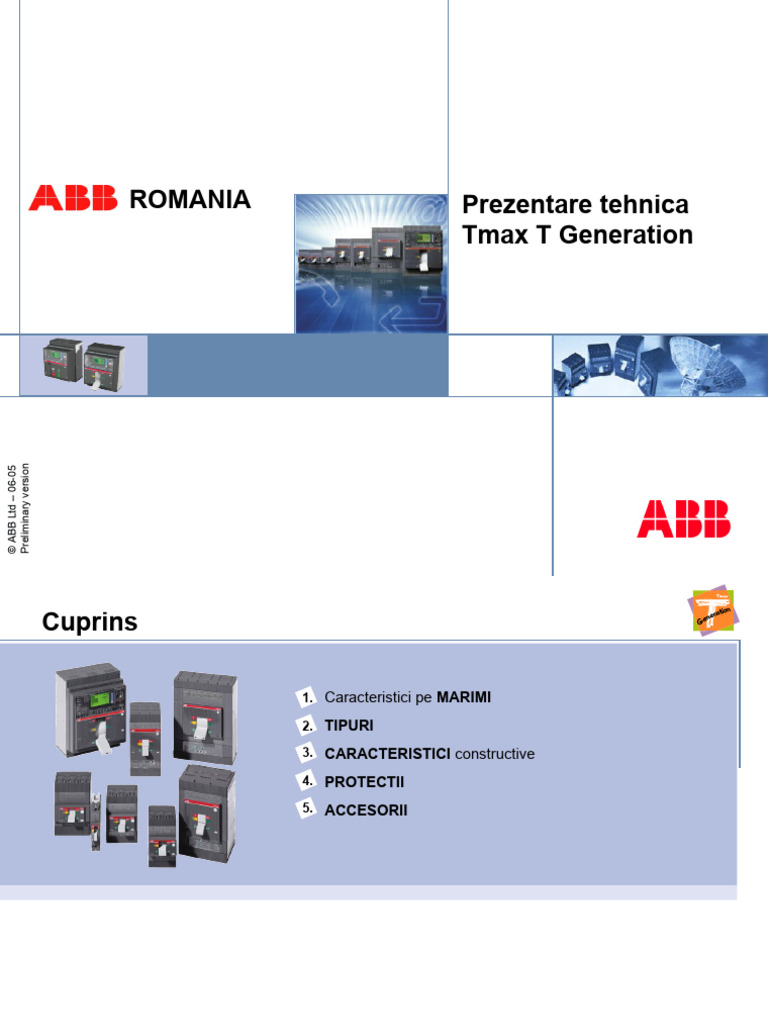 T1-T7 - Prezentare Tehnica Rom - Vers Scurta | PDF | Electricity | Power Engineering
