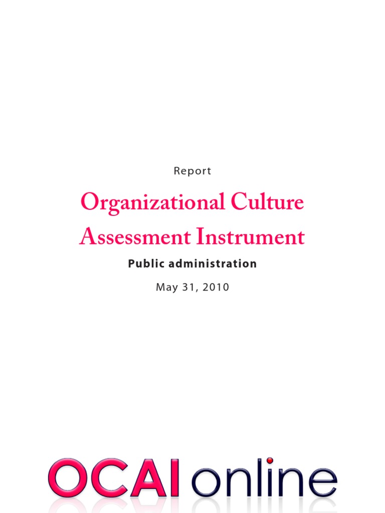 Ocai Pro Example Report | PDF | Organizational Culture | Leadership
