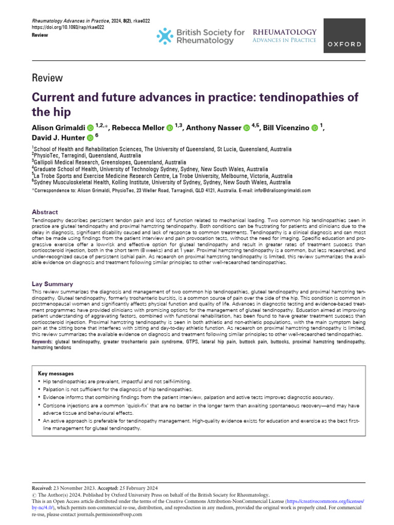 (British Society For Rheumatology) Current and Future Advances in ...