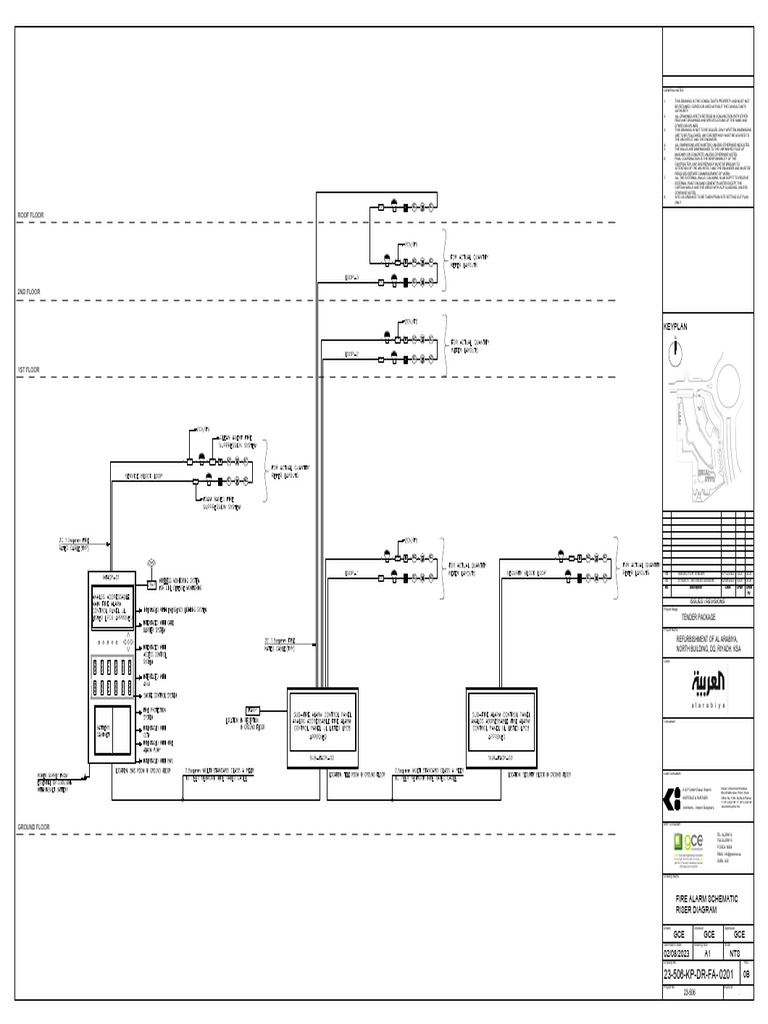 Fire Alarm Schematic for Refurbishment | PDF | Building Engineering ...
