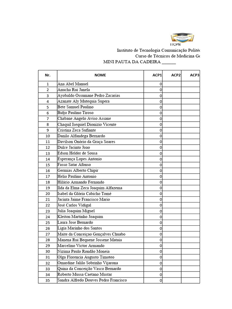 Mini Pauta TMG 13 Geral | PDF