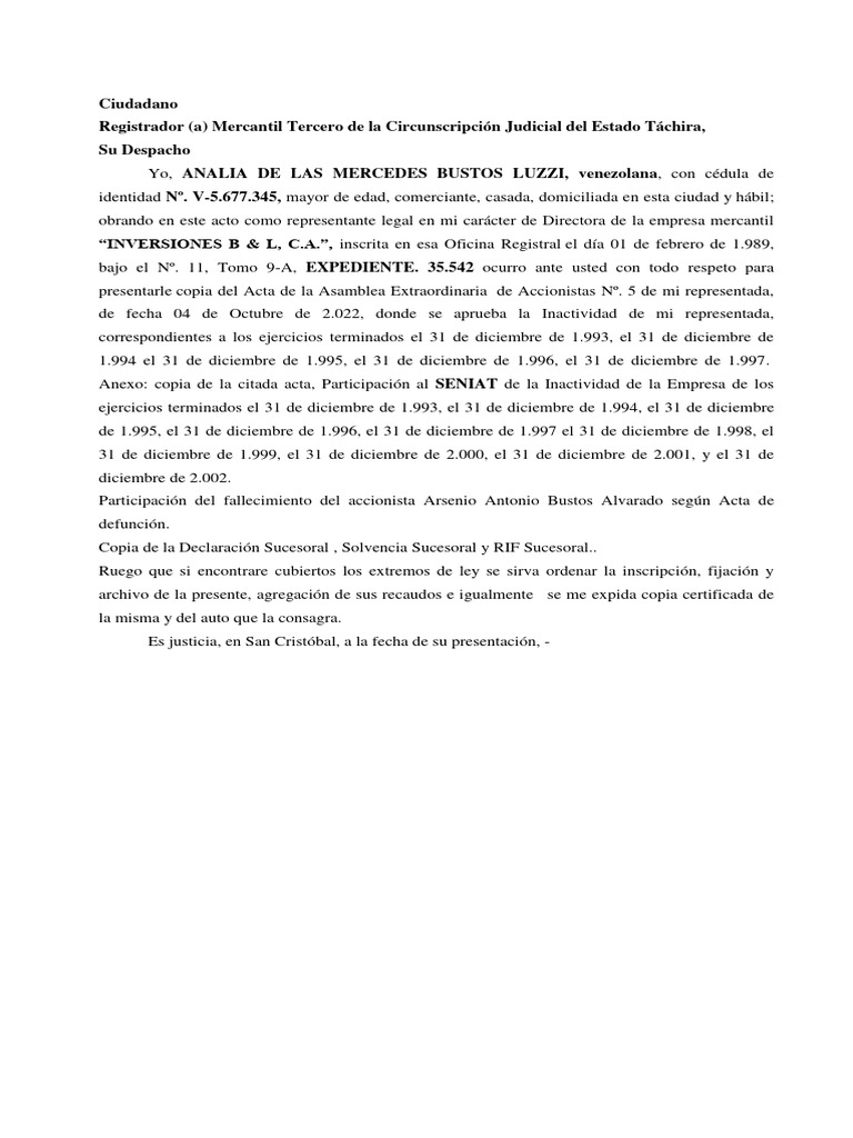 Acta #5 | PDF | Venezuela