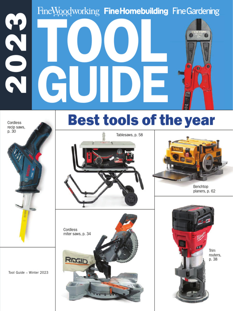 Fine Woodworking, Tool Guide 2023 | PDF | Drill | Tools