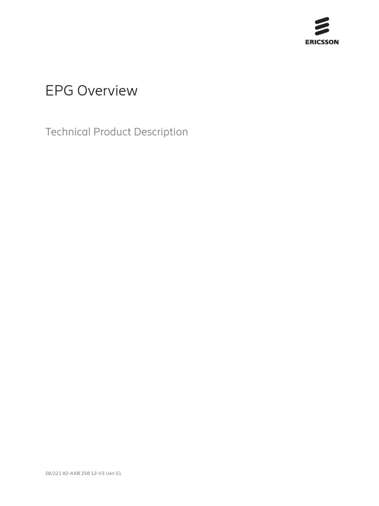 EPG Overview | PDF | Computer Network | Internet Protocols