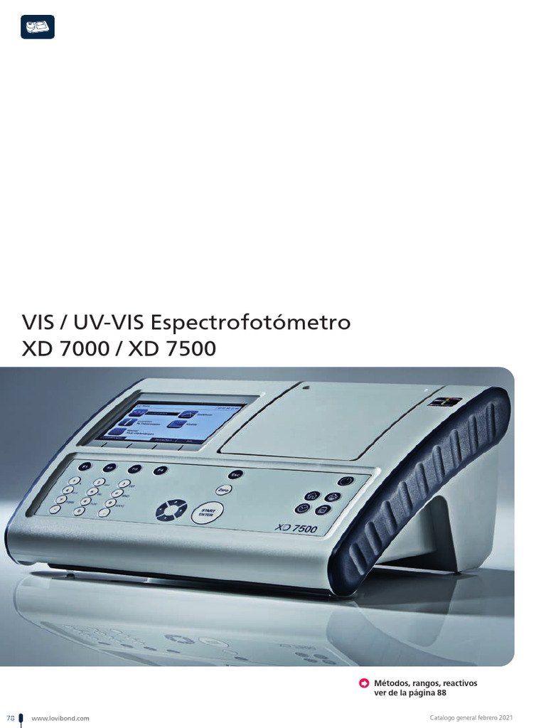 Ficha Técnica XD7500 - LOVIBOND | PDF | Software