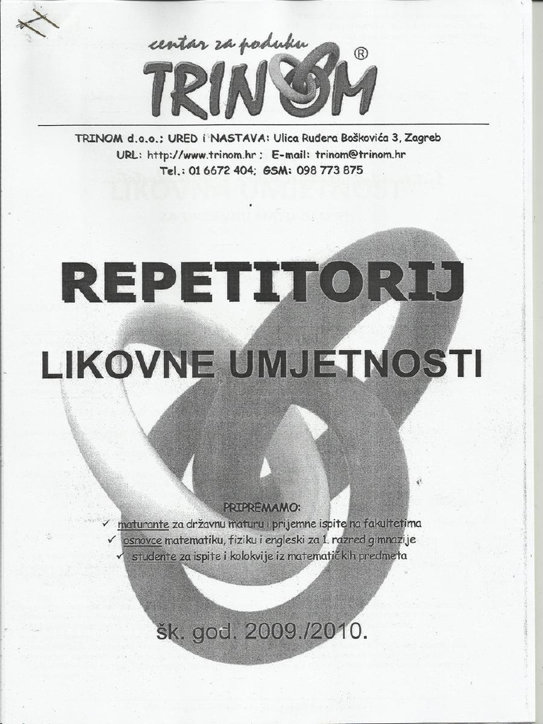 Likovni Repetitorij | PDF
