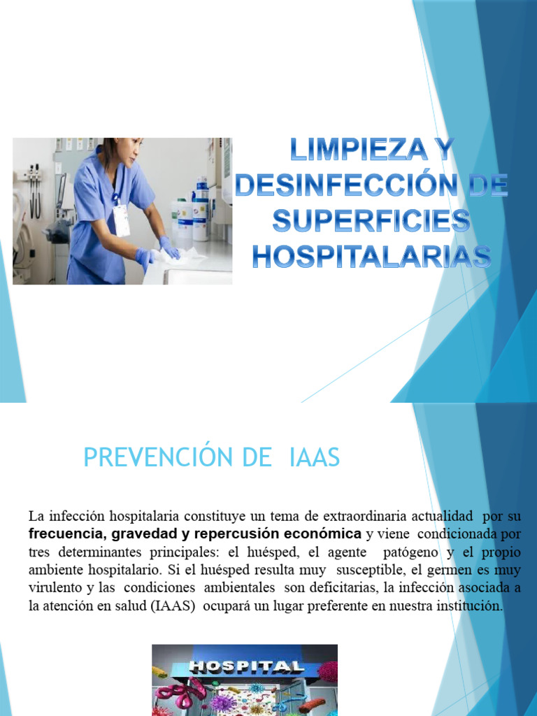 Capacitación Limpieza y Desinfección de Areas Hospitalarias | PDF | Agua | Medicina