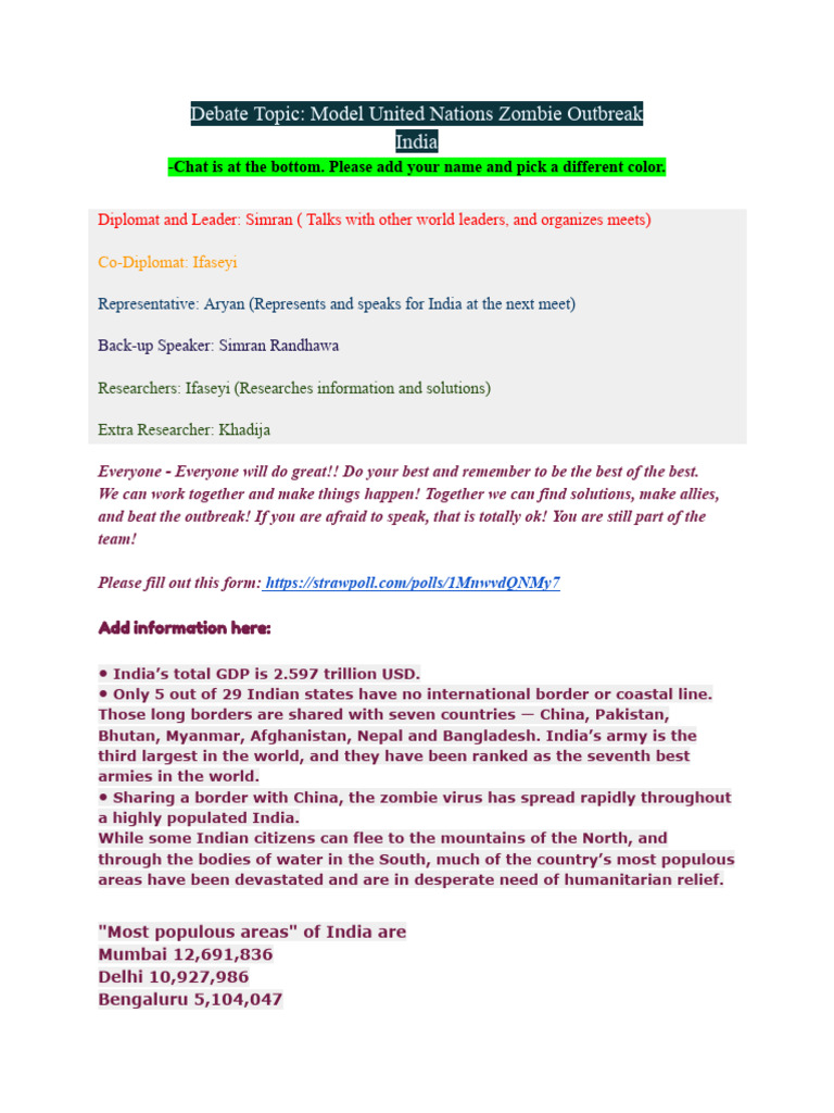 Model United Nations - India | PDF | Serology | Antibody