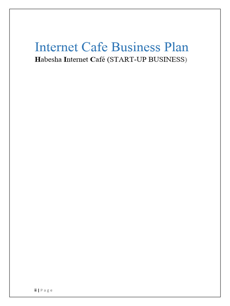 Habesha Inernet Cafe Last Final | PDF | Internet | Swot Analysis