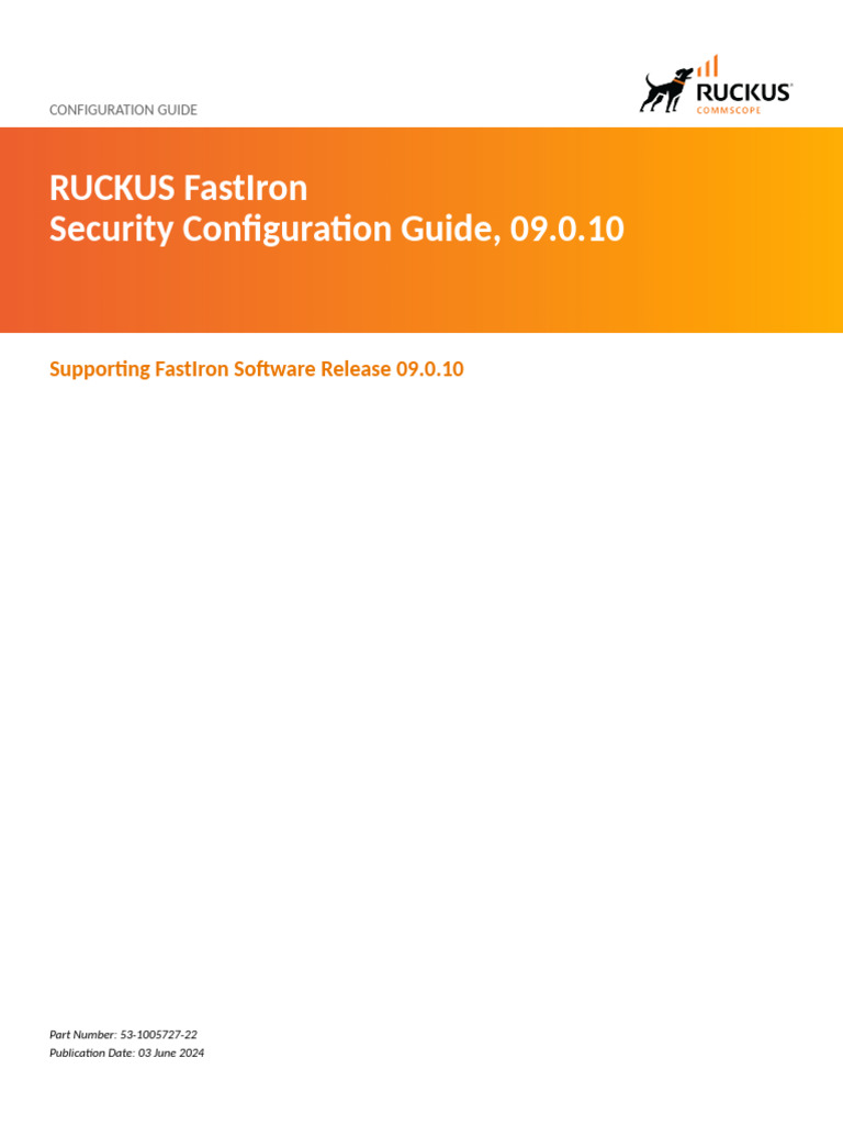 Fastiron 09010 Securityguide | PDF | Radius | Secure Shell