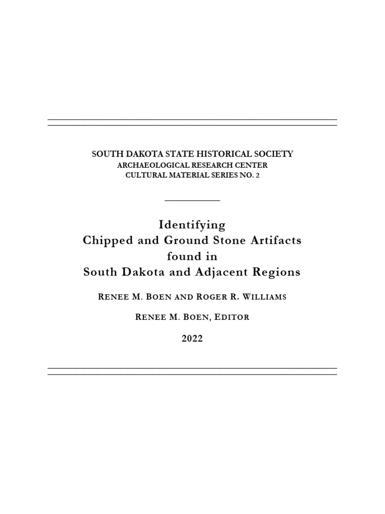 South Dakota Stone Artifact Identification | PDF | Artifact ...