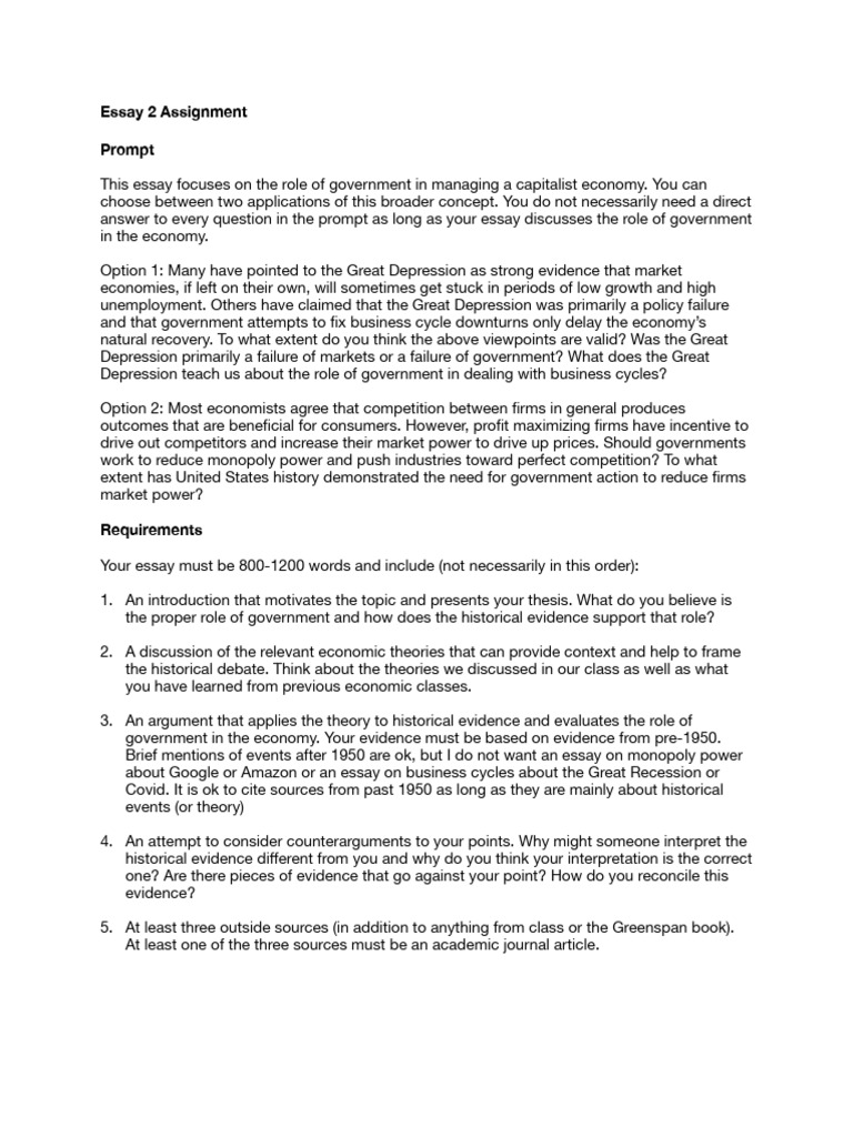 Essay 2 Assignment | PDF | Theory | Essays