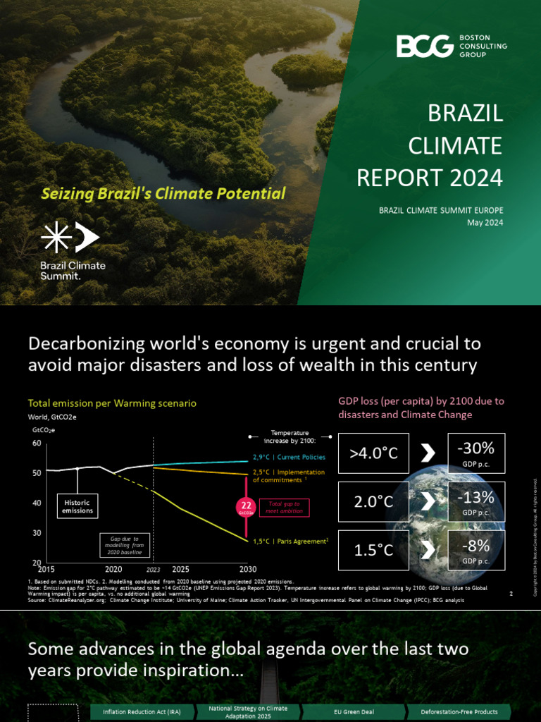 Brazil Climate Report 2024 Seizing Brazils Climate Potential | PDF ...