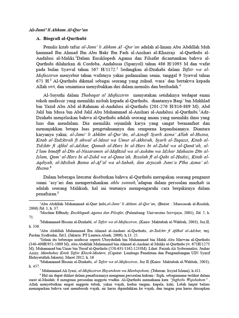 Al-Qurthubi Dan Al-Razi | PDF