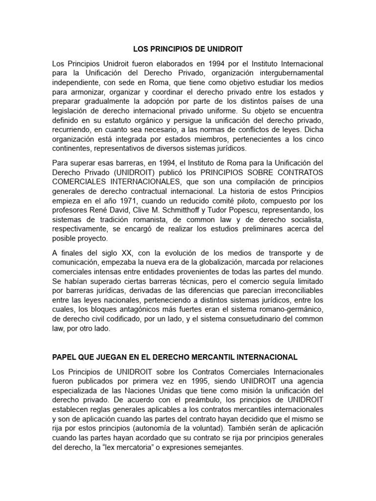 Los Principios de Unidroit | PDF | Justicia | Crimen y violencia
