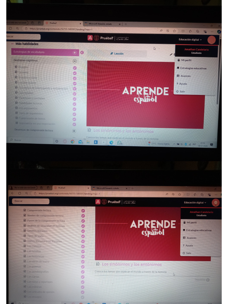 Lenguaje Pruebat 3 | PDF