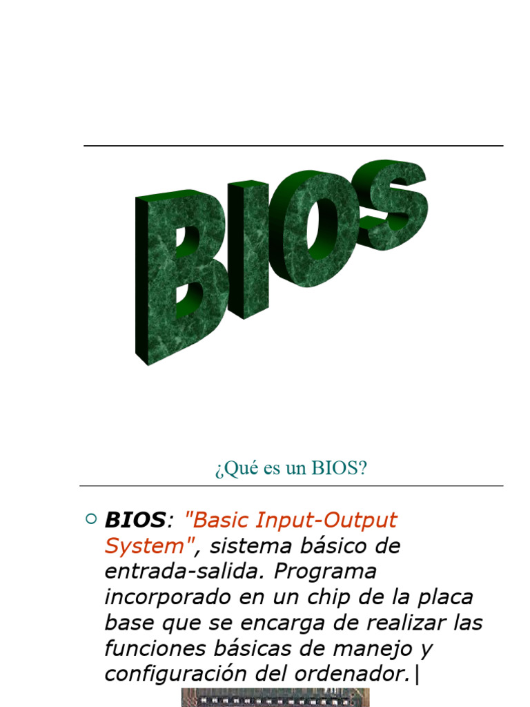 Exposicion de Bios | PDF | Bios | Informática