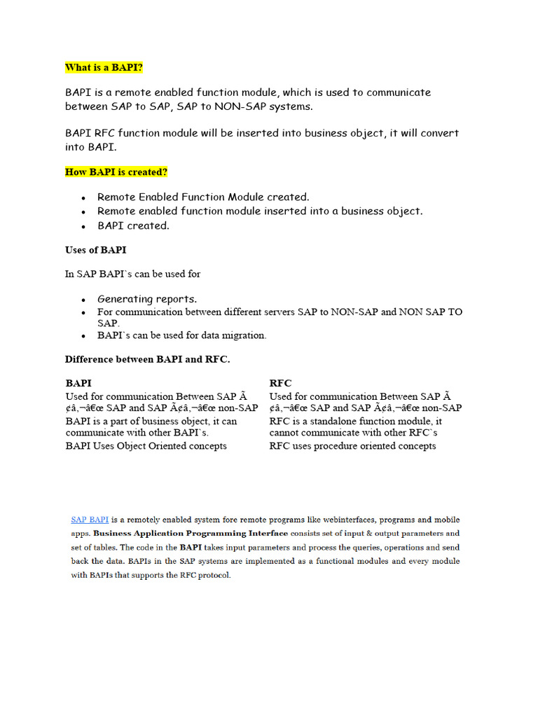 ABAP Bapi Samples 20.01.2024 | PDF | Parameter (Computer Programming) | Software