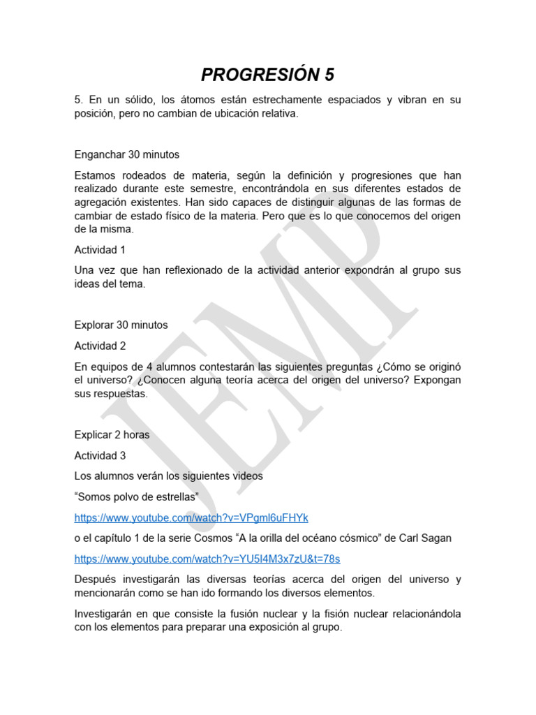 Progresión 5 | PDF