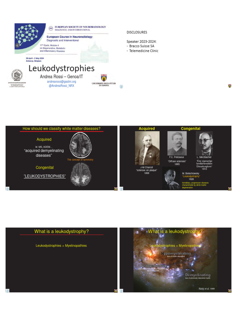 Leukodystrophies | PDF | Myelin | Nervous System